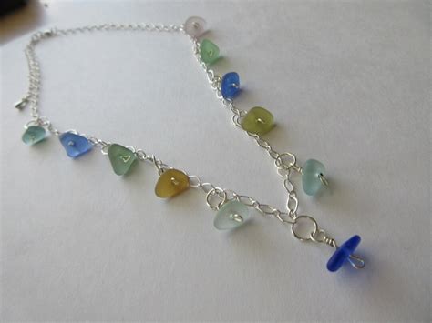 Genuine Sea Glass Jewelry Sea Glass Necklace Beach Glass Necklace