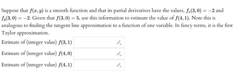 Solved Suppose That F X Y Is A Smooth Function And That Its Chegg