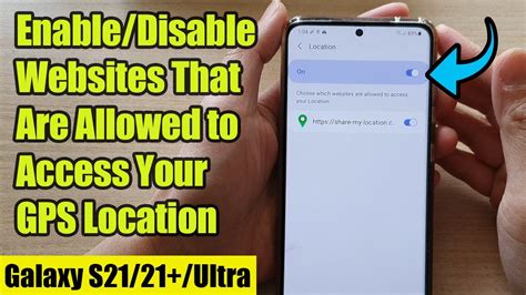 galaxy s21 ultra plus how to enable disable websites that are allowed