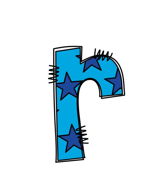 Patriotic Alphabet Doodle Letter Clipart Illustration 23389403 Png