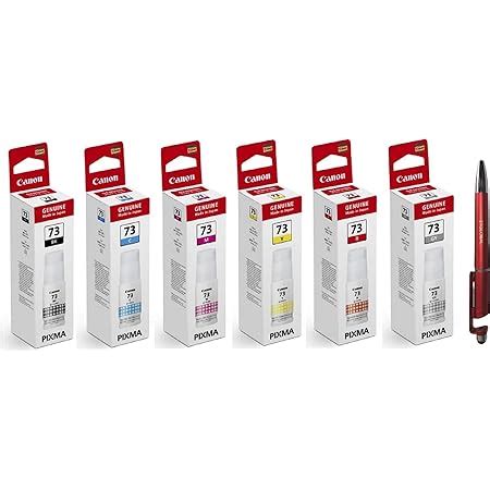 Canon 73 B C Y M R GR Ink Bottles Pixma G570 G670 Printer With ITGLOBAL