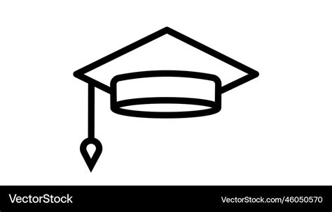 Graduation Cap Royalty Free Vector Image Vectorstock