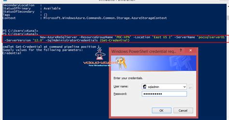 Microsoft Azure Powershell Deploying Paas Sql Database As A Service Vgeek Tales From Real It