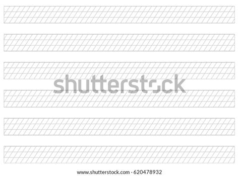Calligraphy Grid Printable Graph Paperblack Grid Stock Vector Royalty
