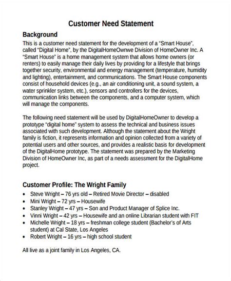 13 Need Statement Examples