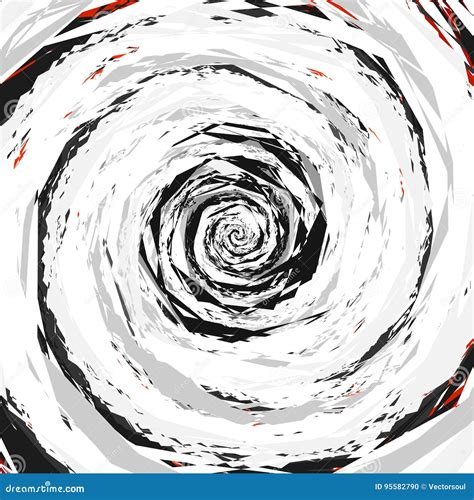 Abstract Geometric Illustration With Random Chaotic Elements Stock Vector Illustration Of