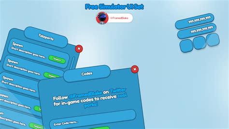 Free Simulator Ui Kit Framedblake Community Resources Developer