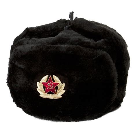 Ushanka Size 62xl Russian Military Hat With Soviet Army Soldier