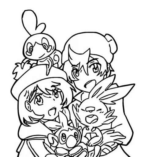 Grookey Coloring Page