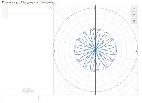Solved Recreate The Graph By Typing In A Polar Equation Х 4