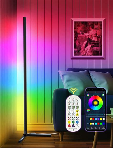 Buy Corner Floor Lamp RGB Color Changing Corner Lamp Smart LED Floor