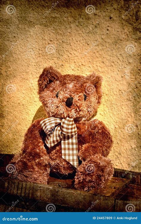 Teddy Bear With Tie Stock Image Image Of Textured Item 24457809