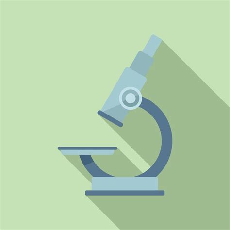 vetor plano do ícone do microscópio escolar Estudo universitário Vetor no Vecteezy