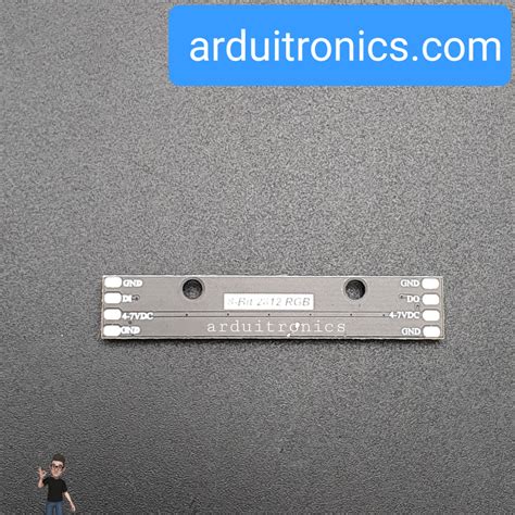 Neopixel Bar 8 Ws2812 Rgb Led Black Pcb Arduino Raspberry Pi Nodemcu Iot Nvidia Lora Ai