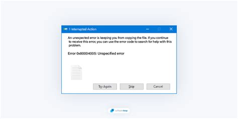 How To Fix “error 0x80004005” On Windows