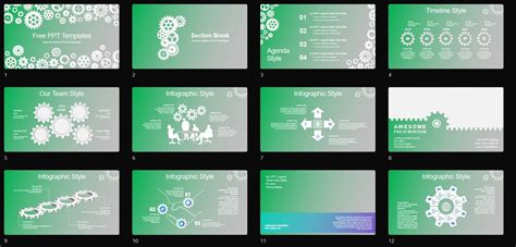 KPI Infographic Business PPT Templates Powerpoint Template Google Slides Etsy