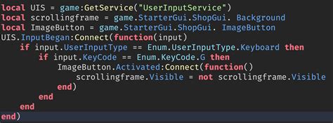 Open Gui Script With Keyboard Doesn T Work Scripting Support