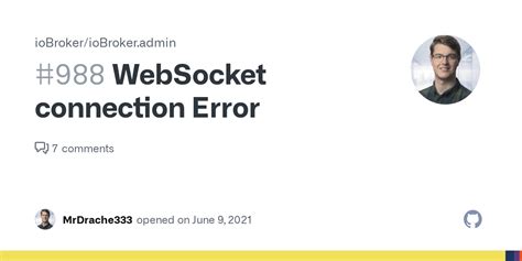 WebSocket Connection Error Issue IoBroker IoBroker Admin GitHub