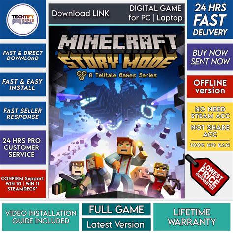 Pc Game Minecraft Story Mode Complete Season 1 Offline Fast