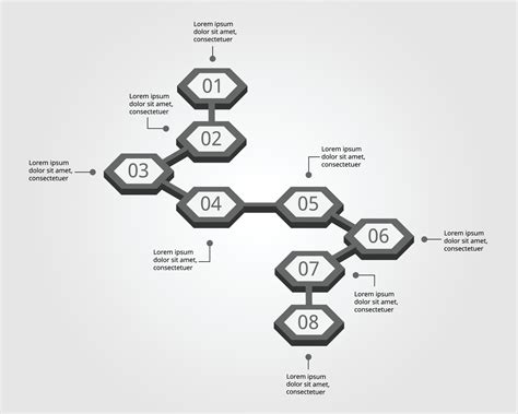 Timeline Graph Chart Template For Infographic For Presentation For 8