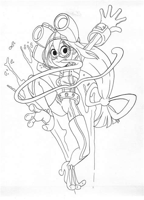 Kolorowanki Tsuyu Asui Darmowe Kolorowanki