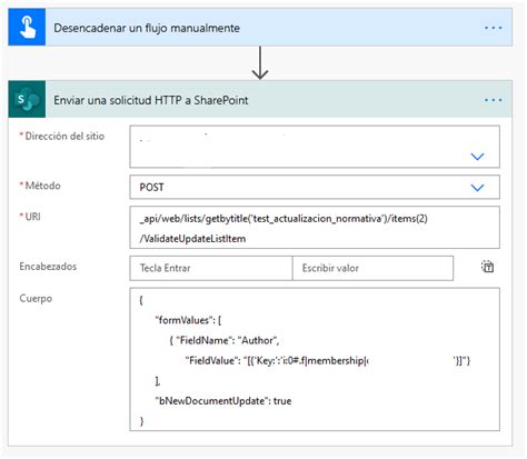 solved updating sharepoint item creator with a post power