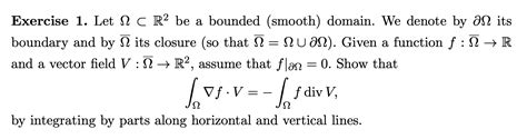 solved exercise 1 let Ω ⊂ r 2 be a bounded smooth domain