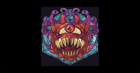 Dungeons And Dragons Beholder Stained Glass Dungeons And Dragons