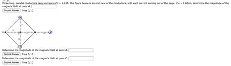 Solved Magnetic Field At Point A Tries Determine The Chegg