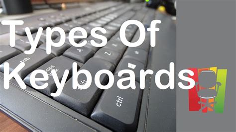 The Different Types Of Computer Keyboard Youtube