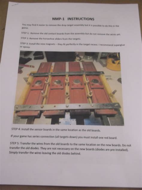 Replacement Nmp Sensor Drop Target Board Williams System 3 6a Shop Absolute Pinball And Amusements