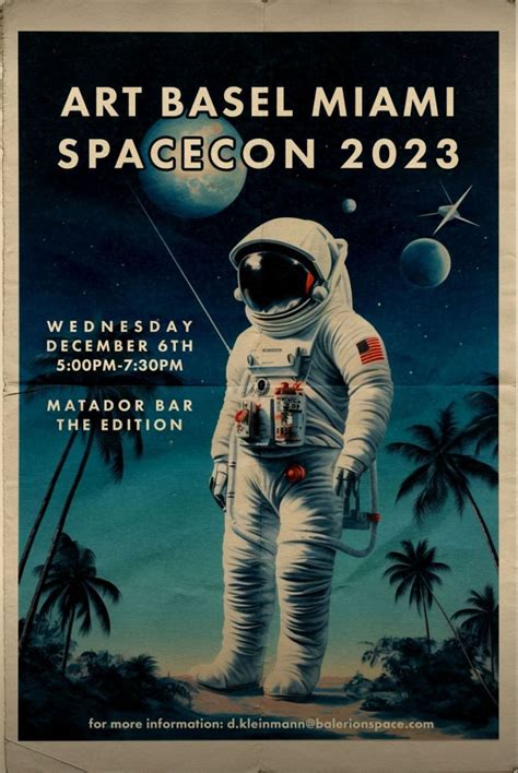 Daniel Kleinmann On Linkedin Space Newspace Spacetech Artbasel Miami