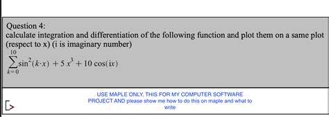 Question Calculate Integration And Differentiation Chegg