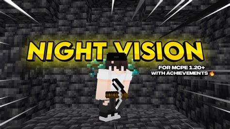 Night Vision Texture Pack For Mcpe Youtube
