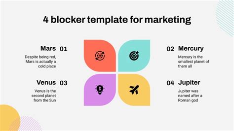 4 Blocker Template For Marketing Presentation