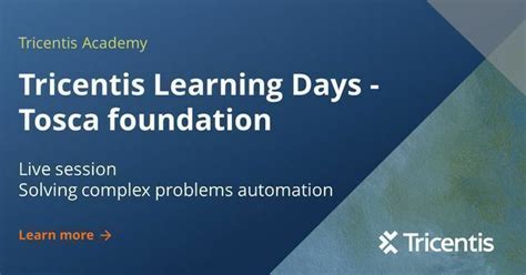 Joseph Beale On Linkedin Tricentis Learning Days Tosca Foundation