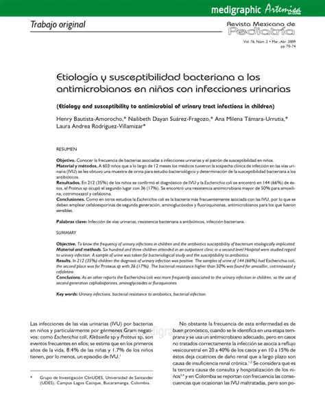 Pdf Etiology And Susceptibility To Antimicrobial Of Urinary Tract