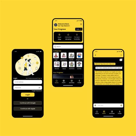 Sai Teja Beeram On Linkedin Concepts 1 Fitgpt 2 Splash Screens For A Online…