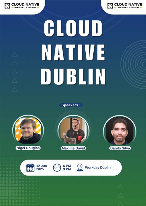 Join The Cloud Native Dublin Community For An Evening Of Knowledge Sharing Networking And
