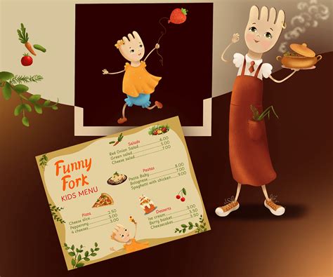 Funny Fork Character Design Behance