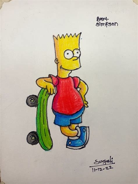 Bart Simpson Easy Drawing