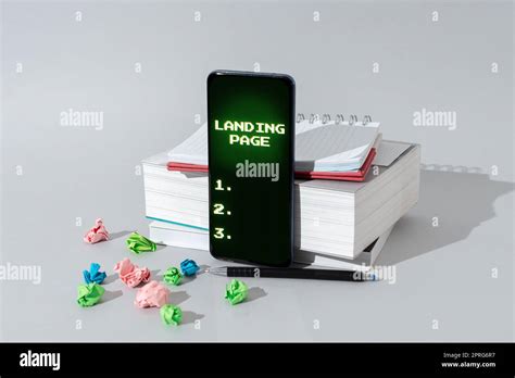 writing displaying text landing page internet concept website accessed