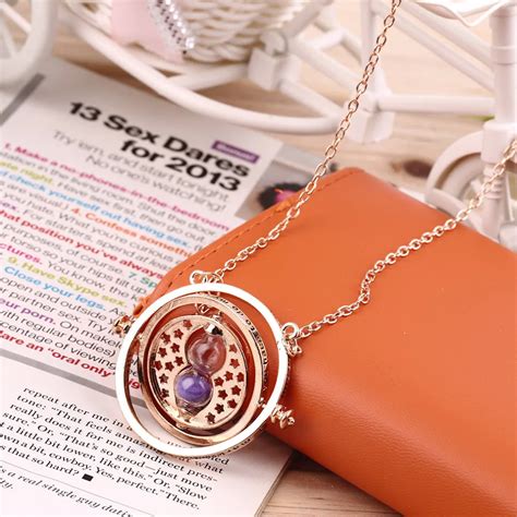 Крутой модный волшебный прибор для поворота времени вспять ожерелье вращающиеся спины ожерелье с