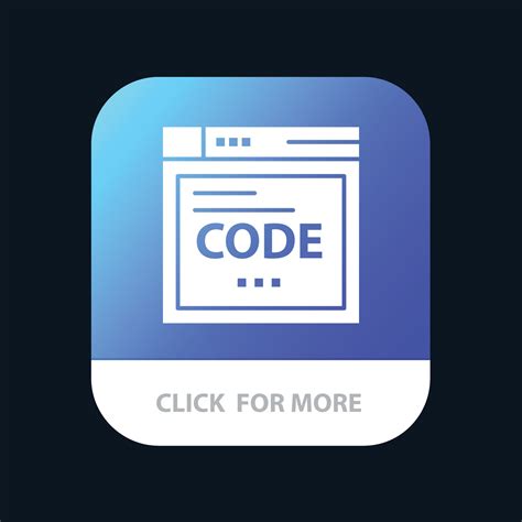 Browser Internet Code Coding Mobile App Icon Design 13346882 Vector Art