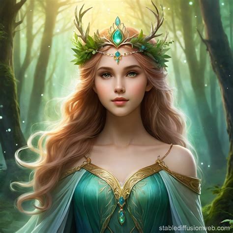 Forest Princess Profile Stable Diffusion Online