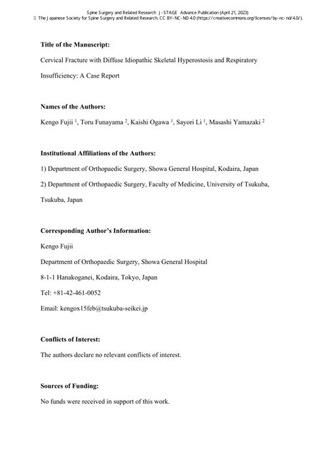 Pdf Cervical Fracture With Diffuse Idiopathic Skeletal Hyperostosis And Respiratory
