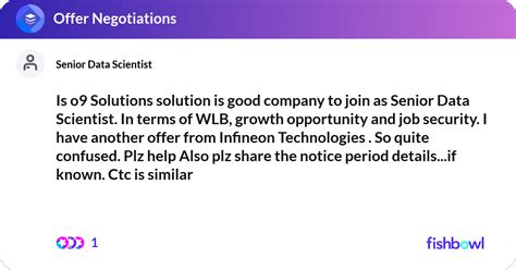 Is O9 Solutions Solution Is Good Company To Join A Fishbowl