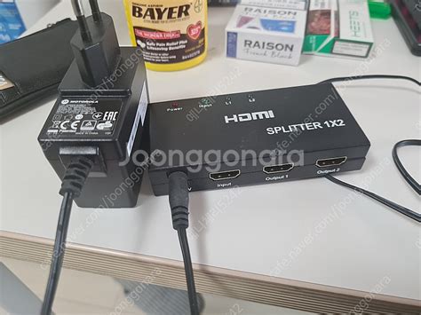 유전원 Hdmi 1 To 2 분배기 키보드마우스스피커 중고나라