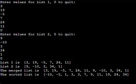 Solved 6 7 LAB Appending And Sorting Lists Write A Program That