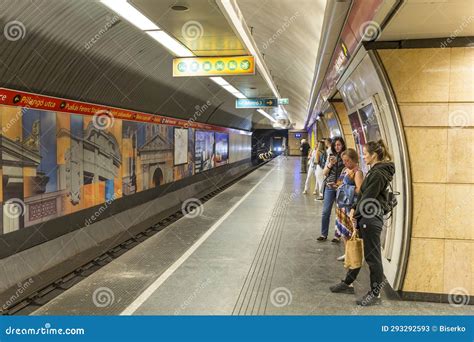 Metro In Budapest Editorial Stock Photo Image Of Station 293292593